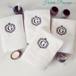 Set 4 prosoape de baie, personalizate - HalateSiProsoape.ro